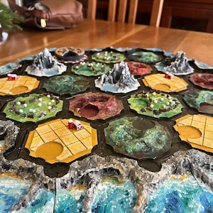 Custom 3D Print, Magnetic Game Board for Settlers of Catan - Etsy