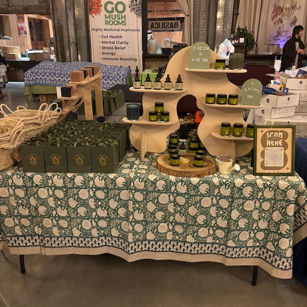 Wavyware Collapsible Stand, Wooden Craf Fair Display, Table Top Display ...