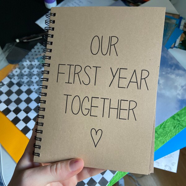 Our First Year Together - 5 X 7 Journal - Etsy