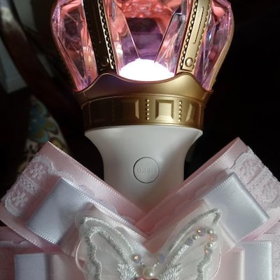 Pink Lace Butterfly Lightstick Bow Fits Most Lightsticks - Etsy