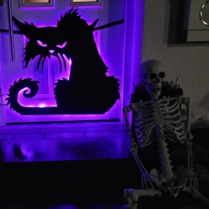 3ft Scary Black Cat Template When Made. Printable Trace and Cut ...