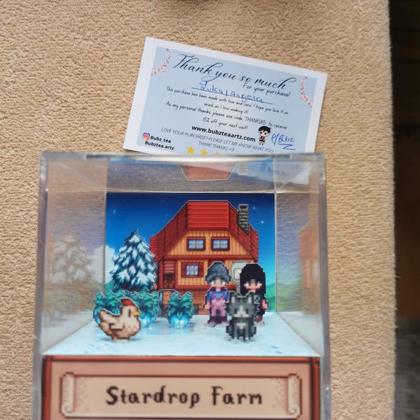 CUSTOMIZABLE Stardew Valley 3D Cube Diorama TEMPLATE - Etsy