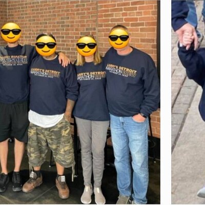 Custom Running Crew T-shirt, Family Matching Shirts, Group Spectator ...