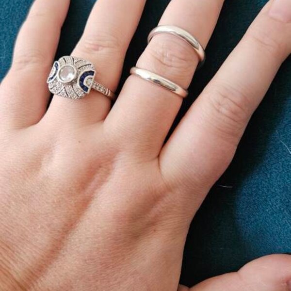 Arthritis Rings, Silver Splint Ring, Adjustable Ring for PIP or DIP ...