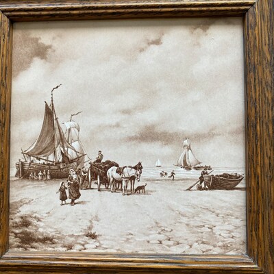 Delft Ship Tile the Flying Dutchman Makkum Tile Delft - Etsy