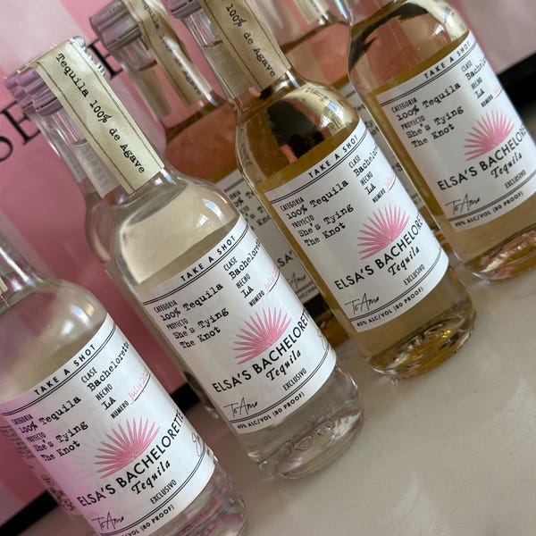 Bachelorette Casamigos Labels 50 Ml | Wife of the Party | Tequila Label ...