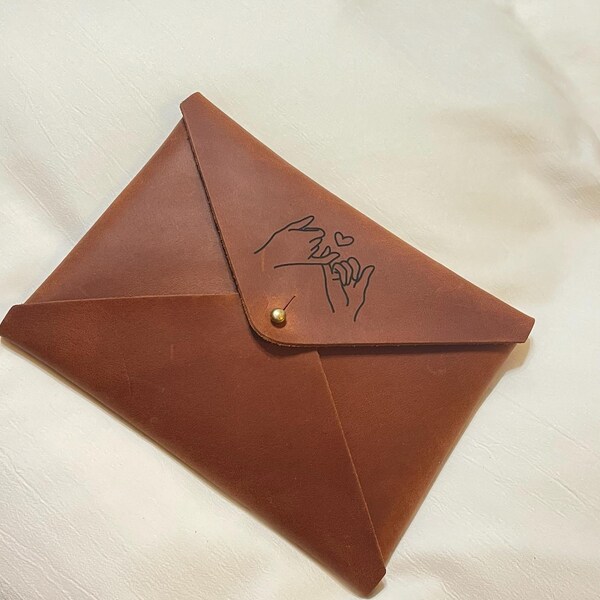 Leather Envelope With Crystal Flash Drive | Wedding Gift for the Bride ...