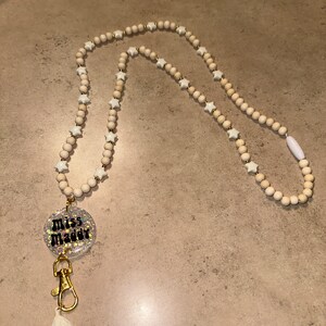 Beaded Teacher Lanyard, Teacher Gift, Teacher Lanyard, Nurse Lanyard ...