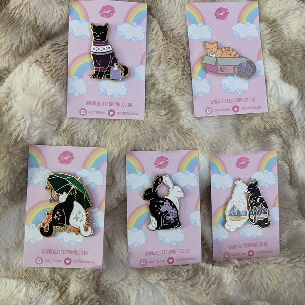Any 5 Pins Cute Enamel Pin Set Pin Set Pin T Pin Collection Cute