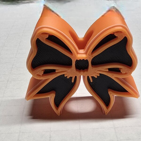 Coquette Bow 3 Color Straw Topper STL File, 3D Print Straw Topper ...