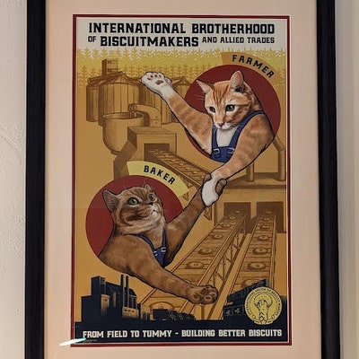 Soviet Cat Poster Cat Star Union - Etsy