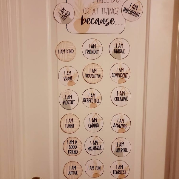 Boho Affirmation Station: Classroom Mirror Decor (editable Posters ...