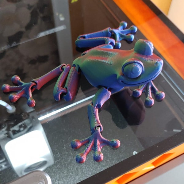 Cute Flexi Print-in-place Frog - STL File for 3D Printing - Etsy