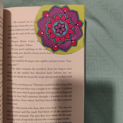 CORNER BOOKMARKS Mandala Flower Bundle to COLOR - Etsy