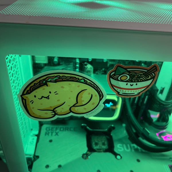 Potato Chips Vinyl Sticker Bag of Chips Sticker Cute Food Sticker ...