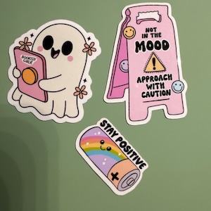 Not in the Mood Throwback Waterproof Sticker Decal/millennial 90s ...