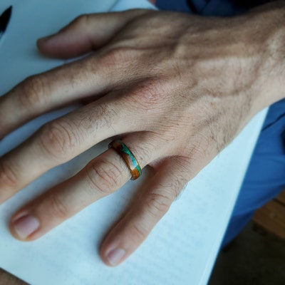 Custom Mountain/ocean Rings for Men - Etsy