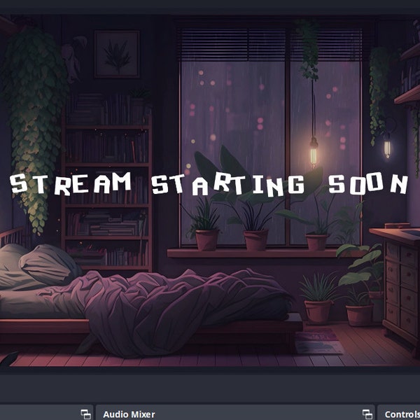 Vtuber Background Animated | Cosy Purple Lofi Sky | Starting Soon ...