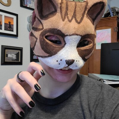 HANDMADE Fursuit Head CARDBOARD FELT - Etsy