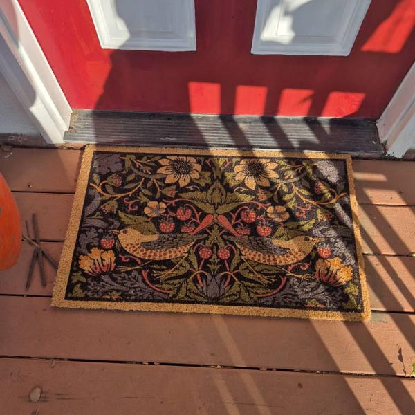 Colorful Doormat, Floral Doormat, Floral Art, Floral Decor, Bohemian ...