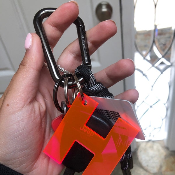 Acrylic Alphabet Keychain, Initial Keychain, Personalized Initial ...