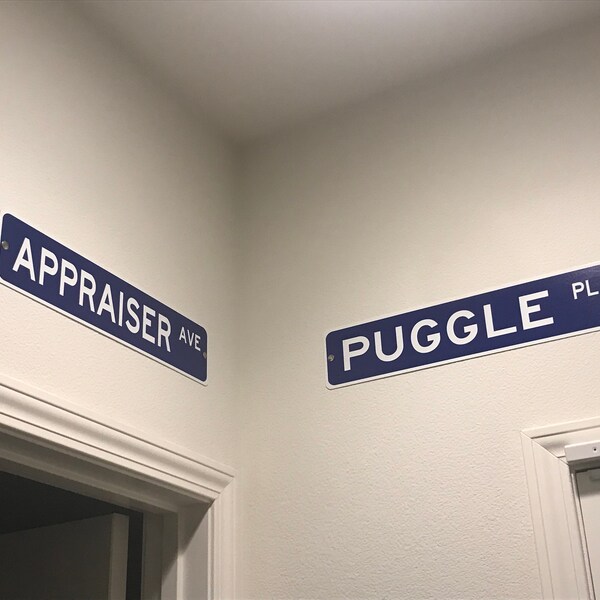 Puggle, Puggle Sign, Puggle Lover, Custom Street Sign, Quality Metal ...