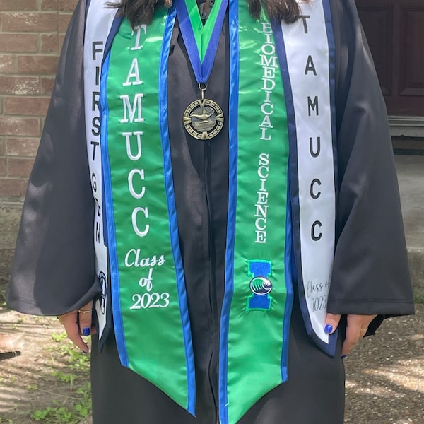 TAMUCC 2026 Custom Embroidered Stole - Etsy