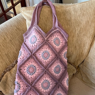 Hannah Beach Bag Pattern Granny Squares Bag PDF ONLY Digital Download ...