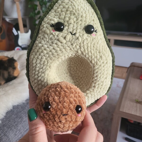 Avocado Family, Amigurumi Crochet Pattern, Digital Download - Etsy