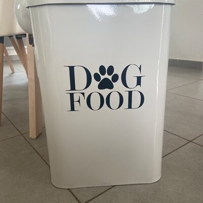Dog Food or Cat Food Container Decal Label Dog Food Sticker Cat Food ...
