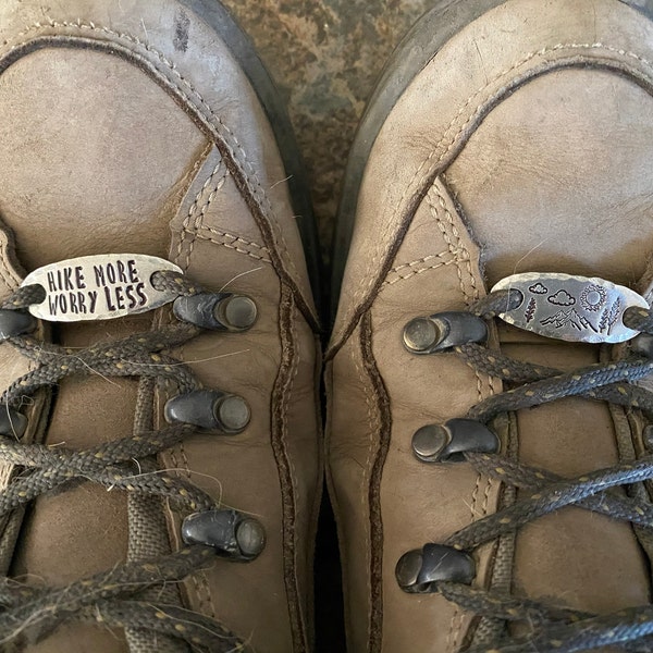 Personalized Hiking Boot Tags Hiking Gift for Women Gift Idea for ...