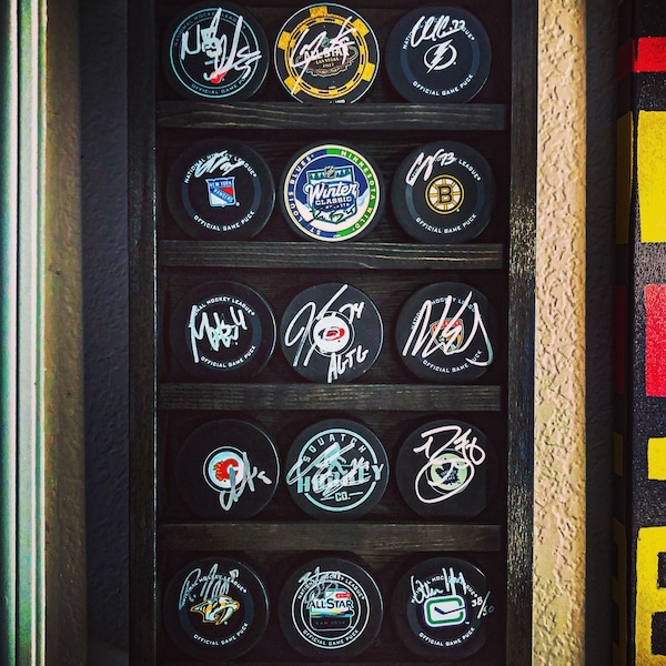 Hockey Puck Display and Storage Shelf: Sizes 6 Pucks to 36 Pucks - Etsy