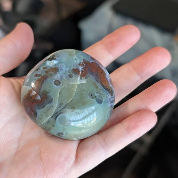 Larimar Deep Blue Nodule Butterfly Split Specimen Freeform High Quality ...