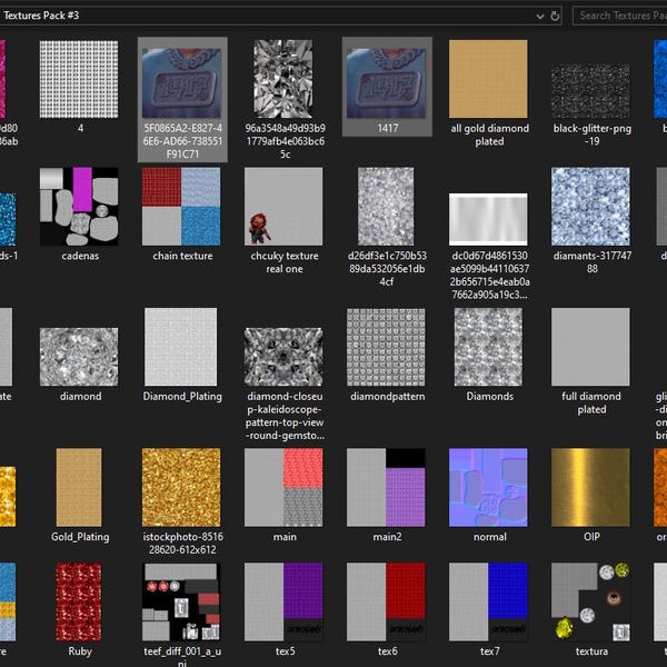 Diamond Textures Pack | 40+ Custom High Quality Textures | Chain Plug ...