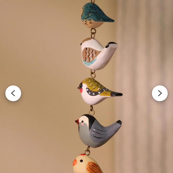 Handmade Wooden Bird Figurine, Bookshelf Decor, Hand Crafted Birds ...