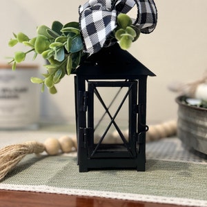 Mini Tea Light Lantern Tiered Tray Decor Mini Lantern for Tiered Tray ...