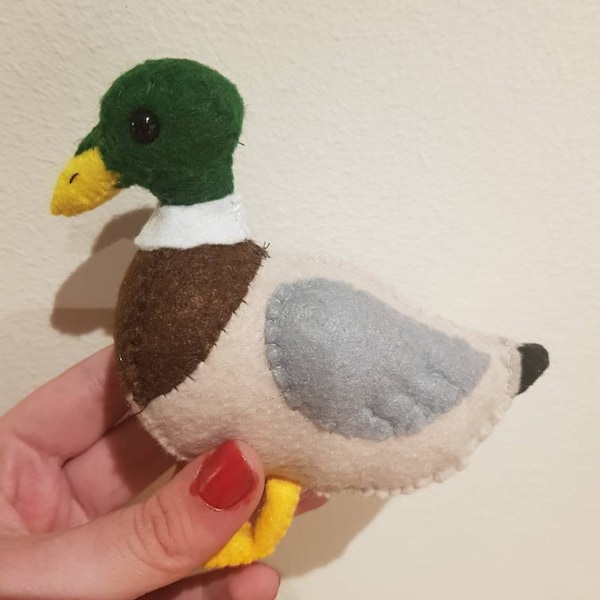 Duck Sewing Pattern, Felt Animal Pattern, Stuffed Animal, Handmade Gift ...