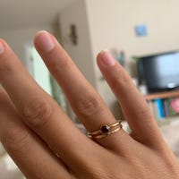 Small Peridot Ring, Hammered Silver, Stackable Rings, Mother's Ring ...