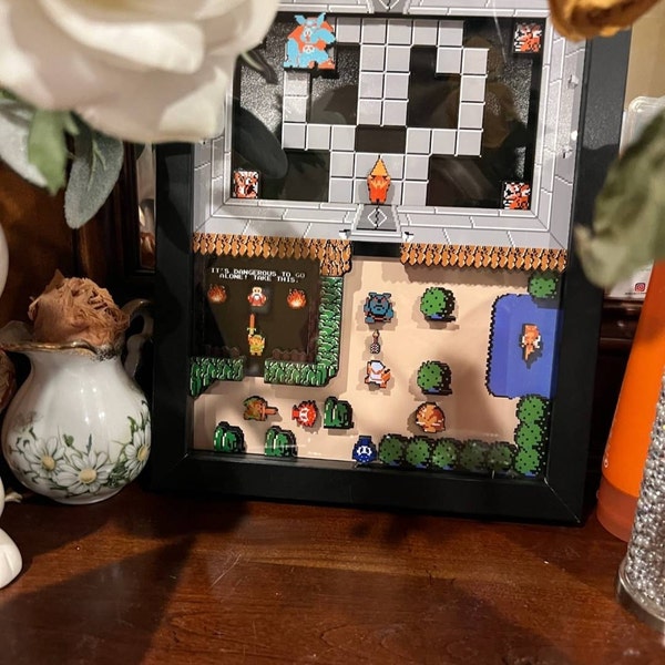 Super Mario World SNES Overworld Map 9x9 3D Shadow Box - Etsy