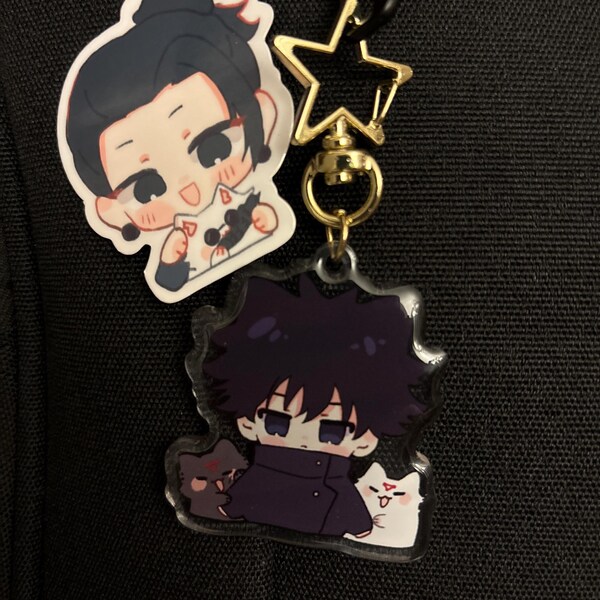 Cursed Sorcerer 2" Acrylic Keychain / Epoxy Charm Double Sided / Anime ...