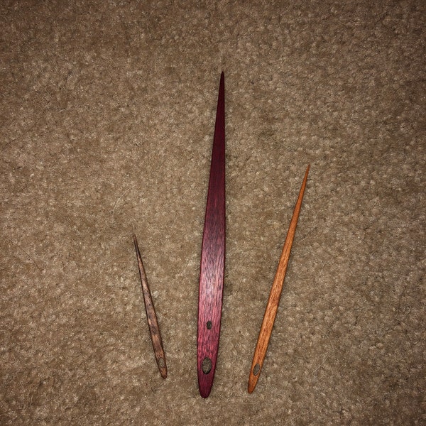 3 Pack Nalbinding Medieval Needles, Made of Your Choice of Hard Wood ...