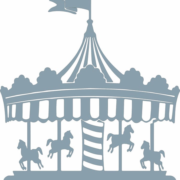 Carousel SVG Bundle Cut Files for Cricut, Carousel Silhouette Digital ...