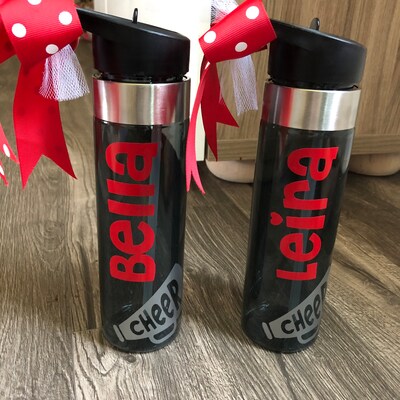 Personalized Cheer Bottle Cheerleader Cheer Water Bottle Cheer Team ...