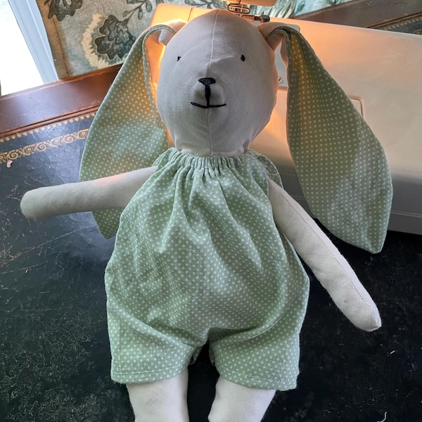 Basic Bunny PDF Sewing Pattern | DIY Linen Rabbit Sewing Tutorial ...