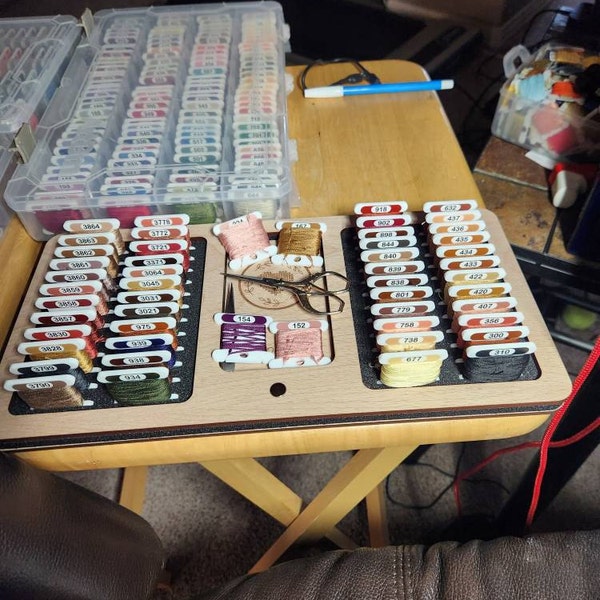 SAMPLE DMC 3mm Acrylic Bobbin With Printed Number and Colours - 1 ...