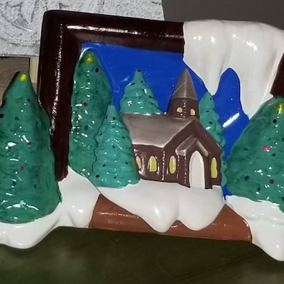 Atlantic A64 Ceramic Christmas Tree With Base Bisque ready to Paint ...