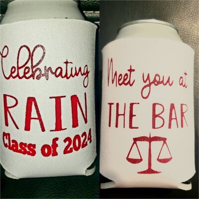 Law School Graduation Party Favor, Next Stop the Bar Graduation Can ...