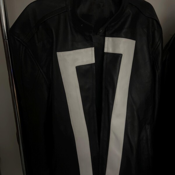 Custom Tailored Cyberpunk 2077 Inspired Red Samurai Biker Genuine ...