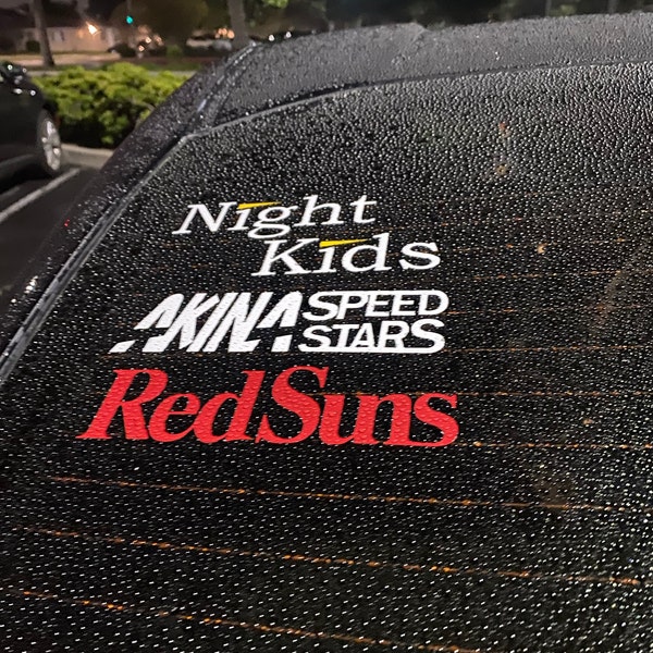 Initial D Stickers Decal Pack Anime JDM Tofu Shop Akina Speed Stars ...