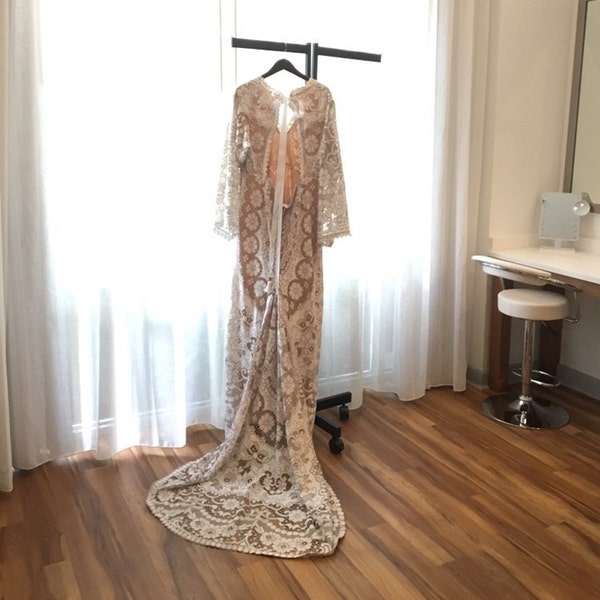 Joni, Wedding Dress, Boho Wedding Dress, Lace Wedding Dress, Bohemian ...